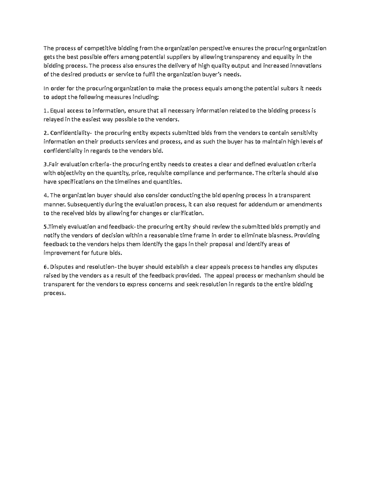 Competitive bidding process - The process of competitive bidding from ...