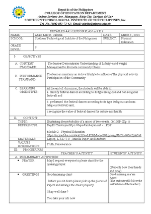Types of Volcanoes Lesson Plan for grade 9 Science - Republic of the ...