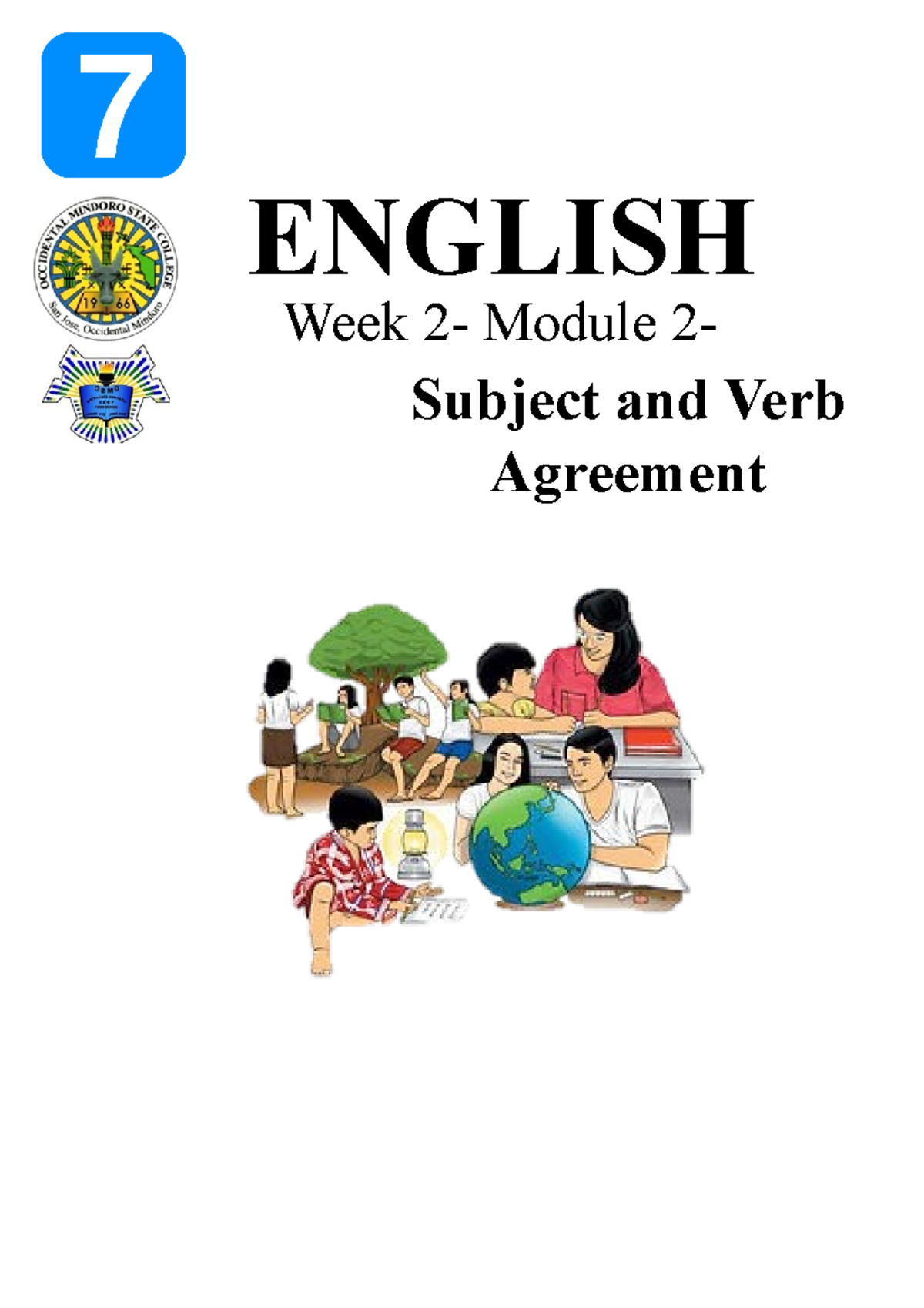 Grammar- WEEK 2 - ENGLISH Week 2- Module 2- Subject and Verb Agreement ...