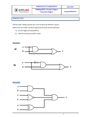 Ejercicios Resueltos Decodificadores - Circuitos Combinacionales Campus/Medrano Circuitos - Studocu