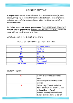 Cheat sheet Italian verbs - VERBI REGOLARI: - ARE Abitare Indicativo ...