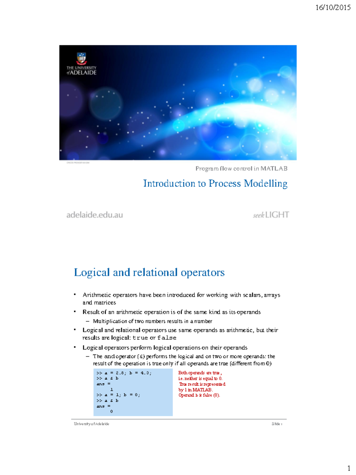 Program Flow Control 16 10 2015 Program Flow Control In MATLAB program-flow-control-16-10-2015-program-flow-control-in-matlab