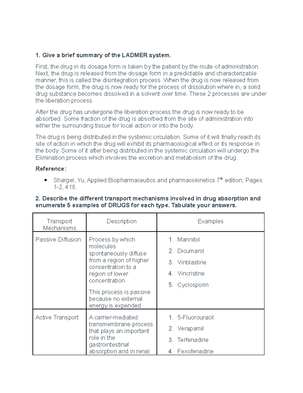 1 - ladmer - 1. Give a brief summary of the LADMER system. First, the ...