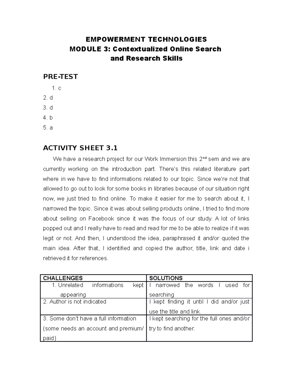 Empotech 3 ANS - Empowerment Technology - EMPOWERMENT TECHNOLOGIES ...