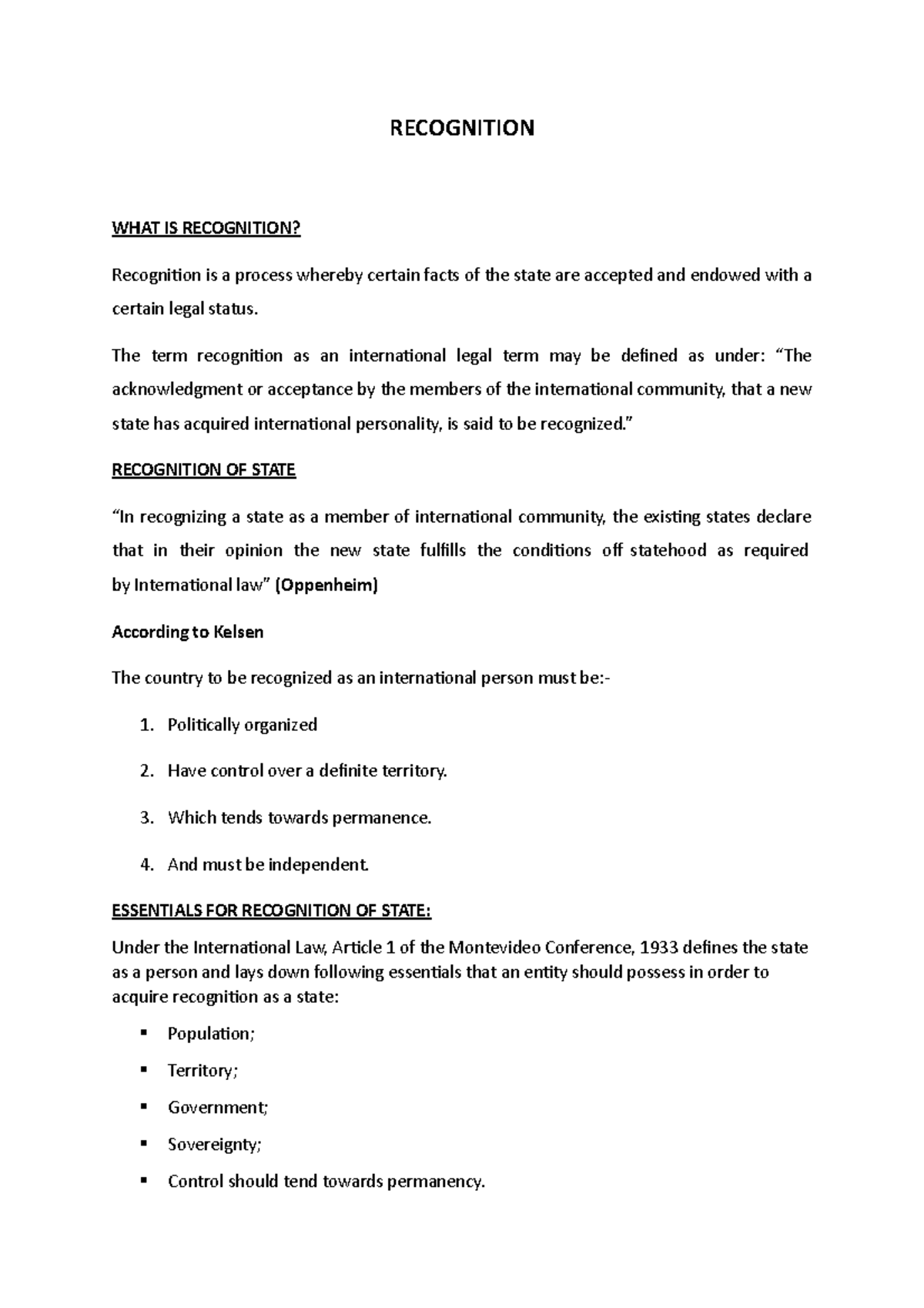 Recognition - It is just for reference - RECOGNITION WHAT IS ...