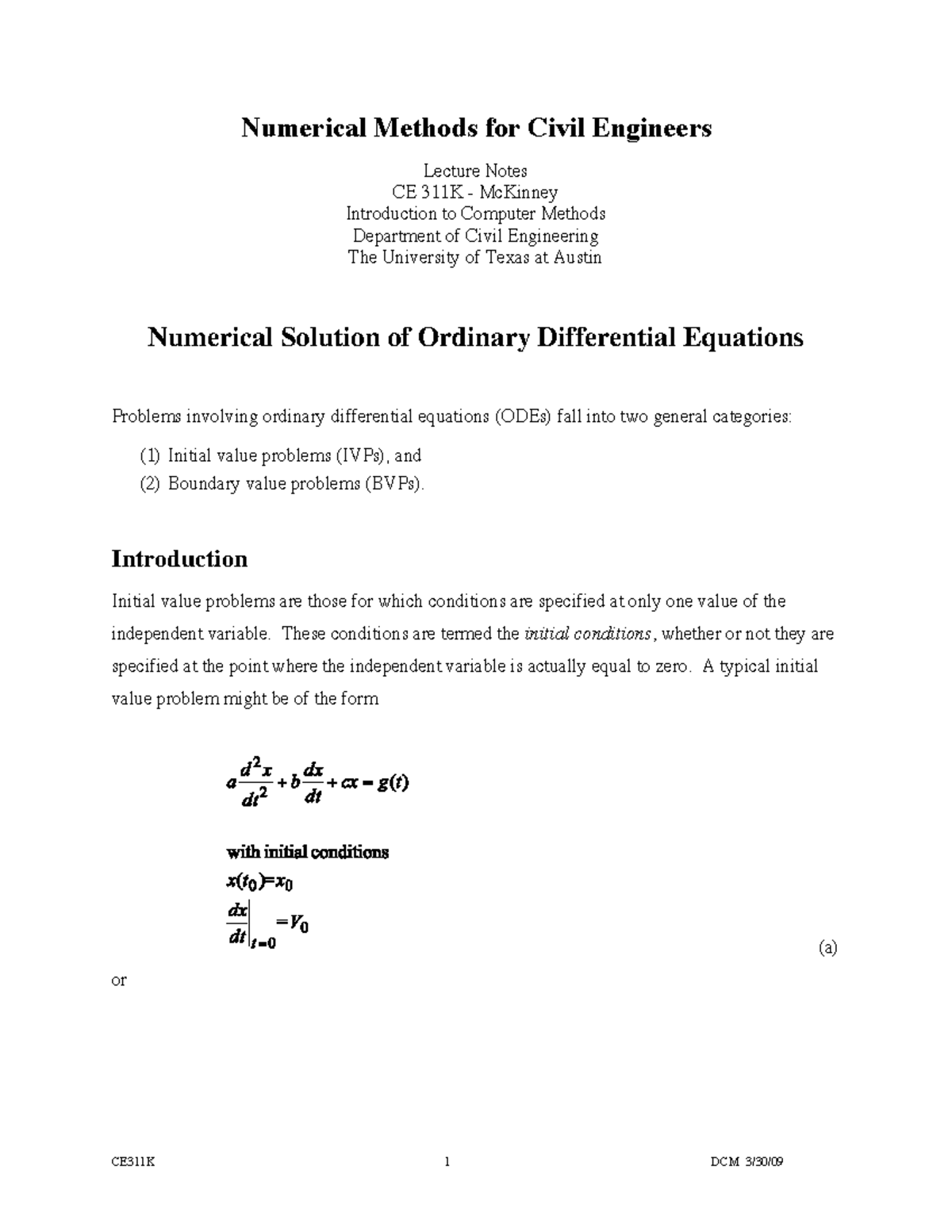 Odes Mekanika Bahan Odes Numerical Methods For Civil Engineers