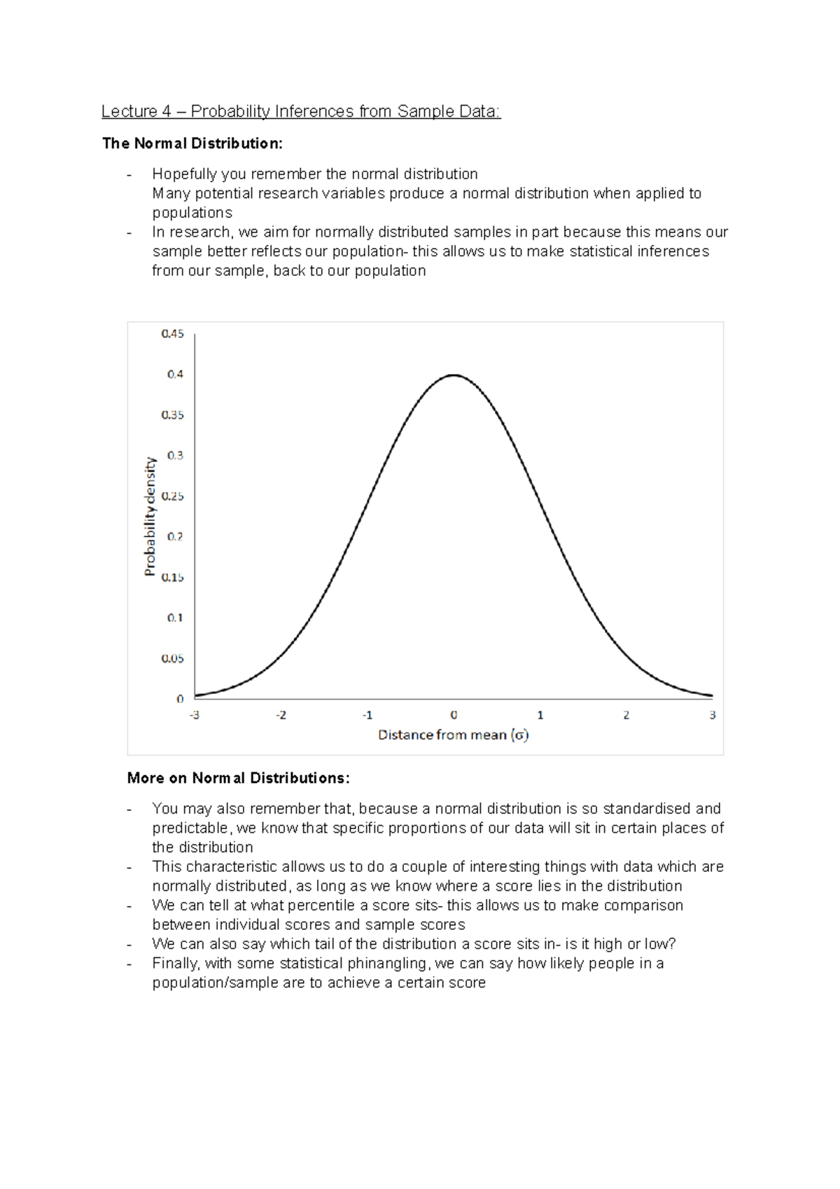 4 – Probability Inferences from Sample Data - .. Why do we care?: Many ...