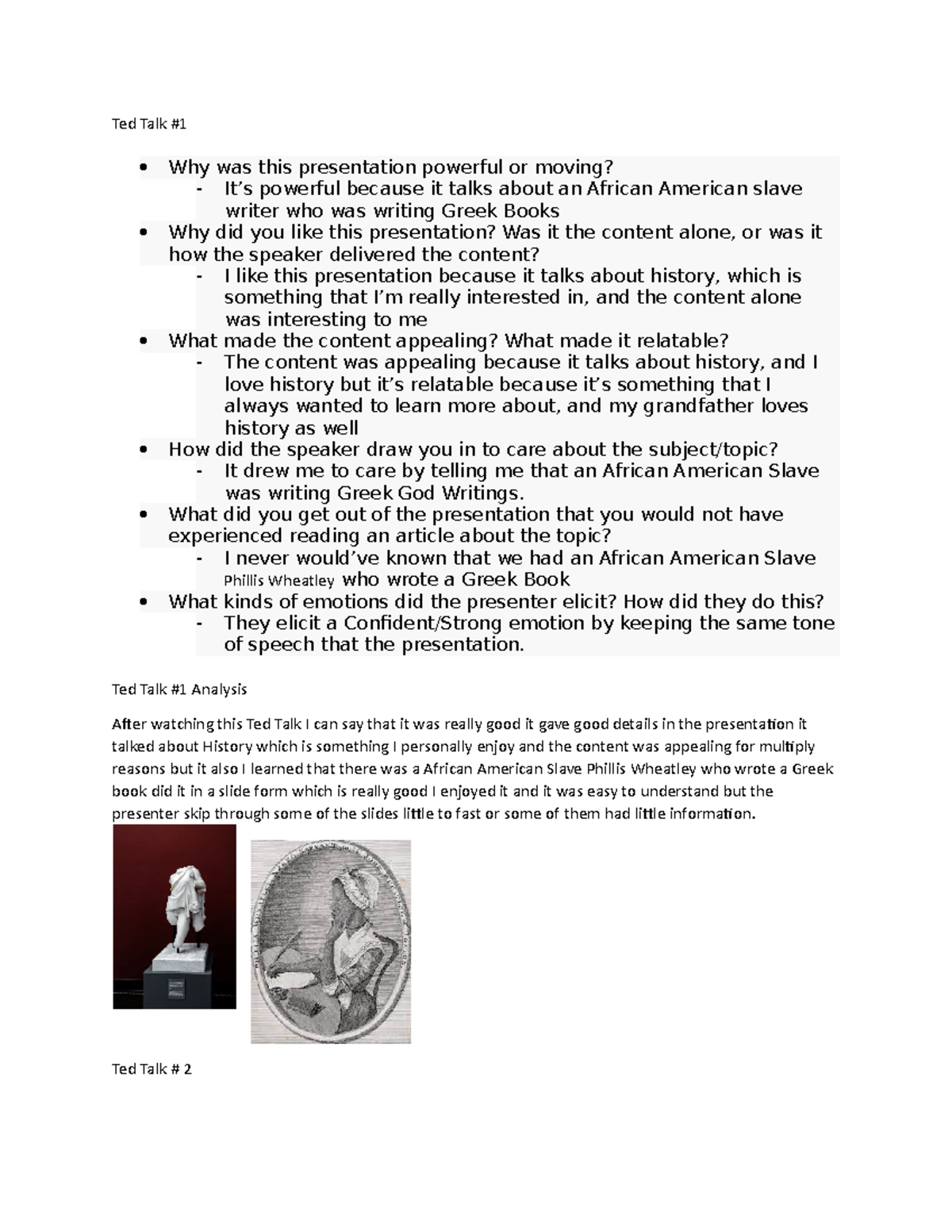 Ted Talk - ... - Ted Talk Why was this presentation powerful or moving ...