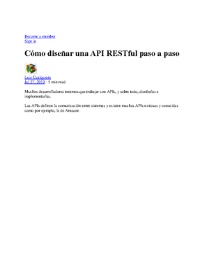 RESTful API and share our experience of working with REST - We will ...
