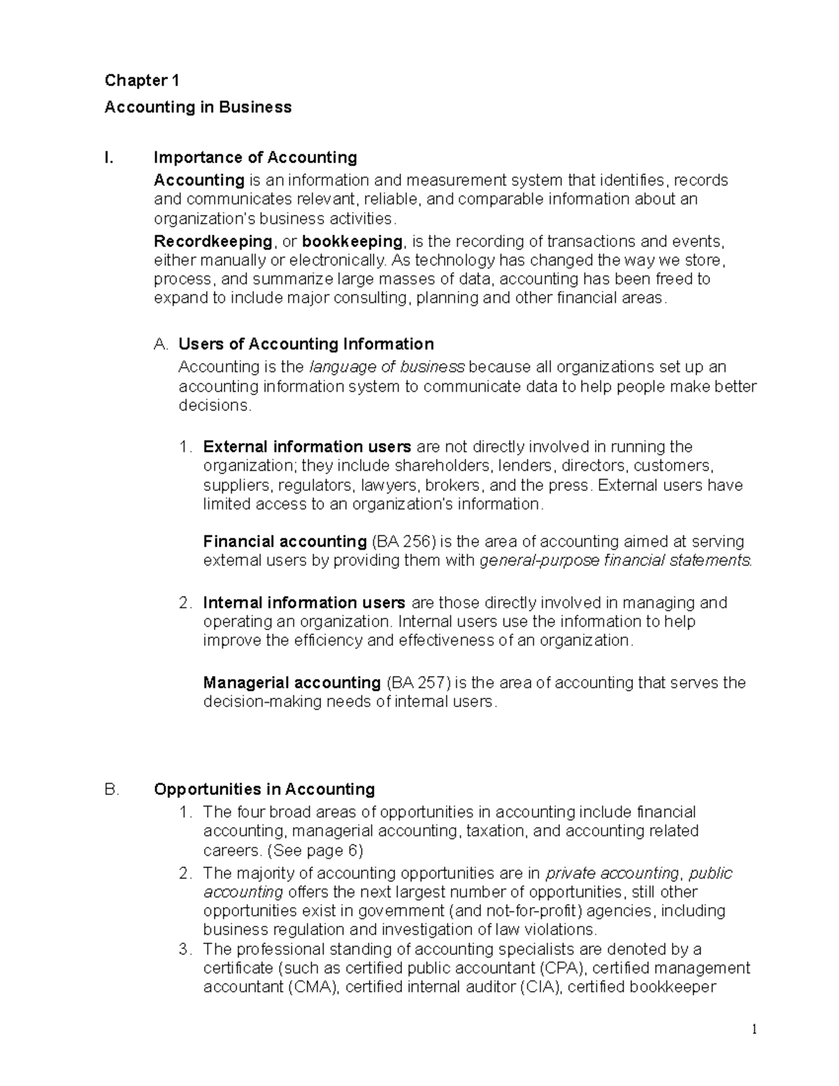 Chapter 1 AC - Financial Accounting: Information for Decisions ...