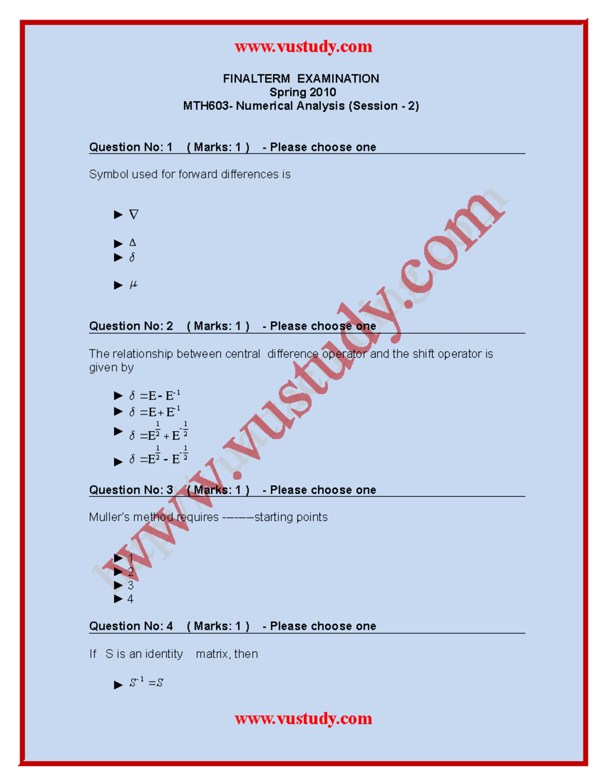 4.-Download MTH603-Finalterm-Solved-MCQs-with-Reference - FINALTERM ...