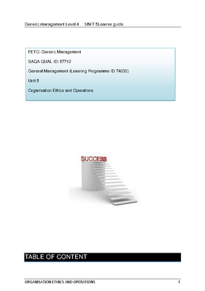 Strategic Management - Generic management Level 4 Learner guide 57712 1 ...
