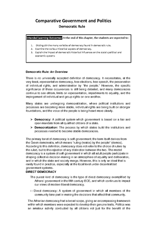 Comparative Government and Politics, Political Participation ...