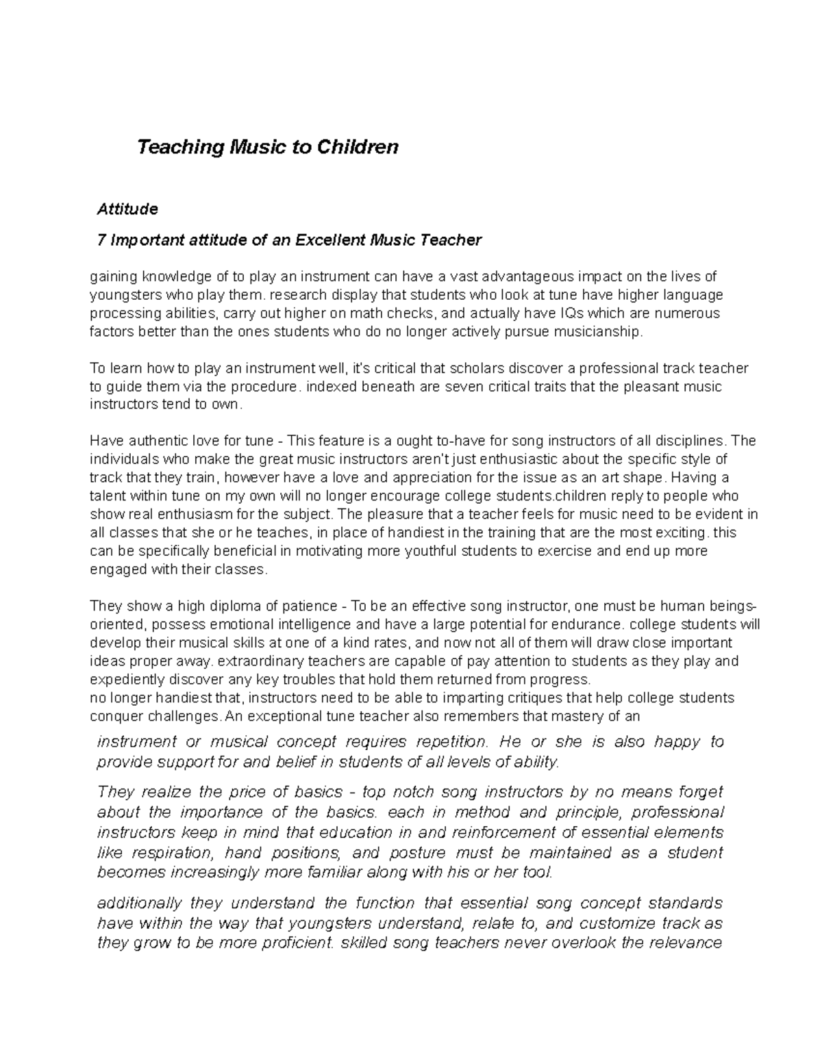 Lecture 8 All About Music Teaching Music To Children Attitude 7 lecture-8-all-about-music-teaching-music-to-children-attitude-7