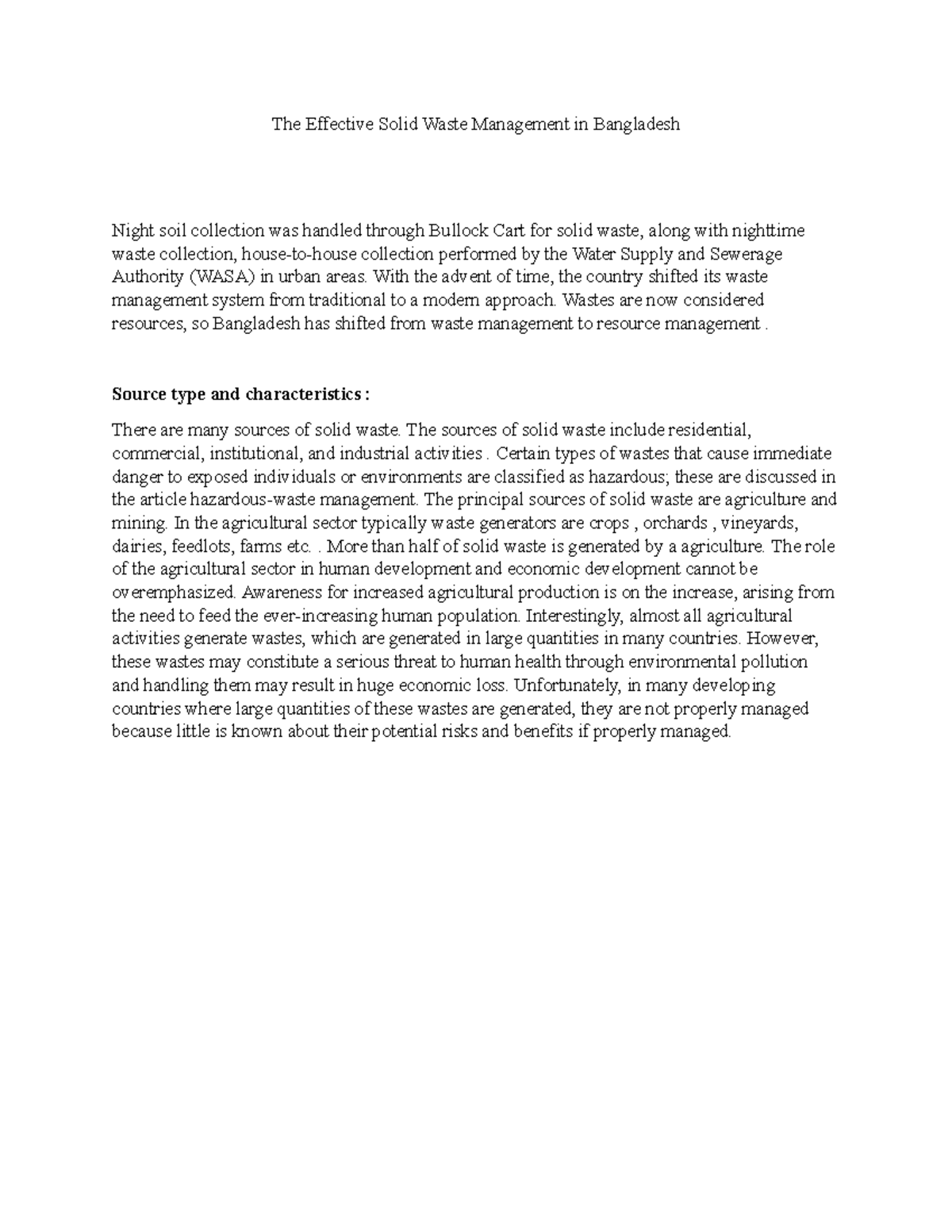 5 - Effective solid waste management in Bangladesh - The Effective ...