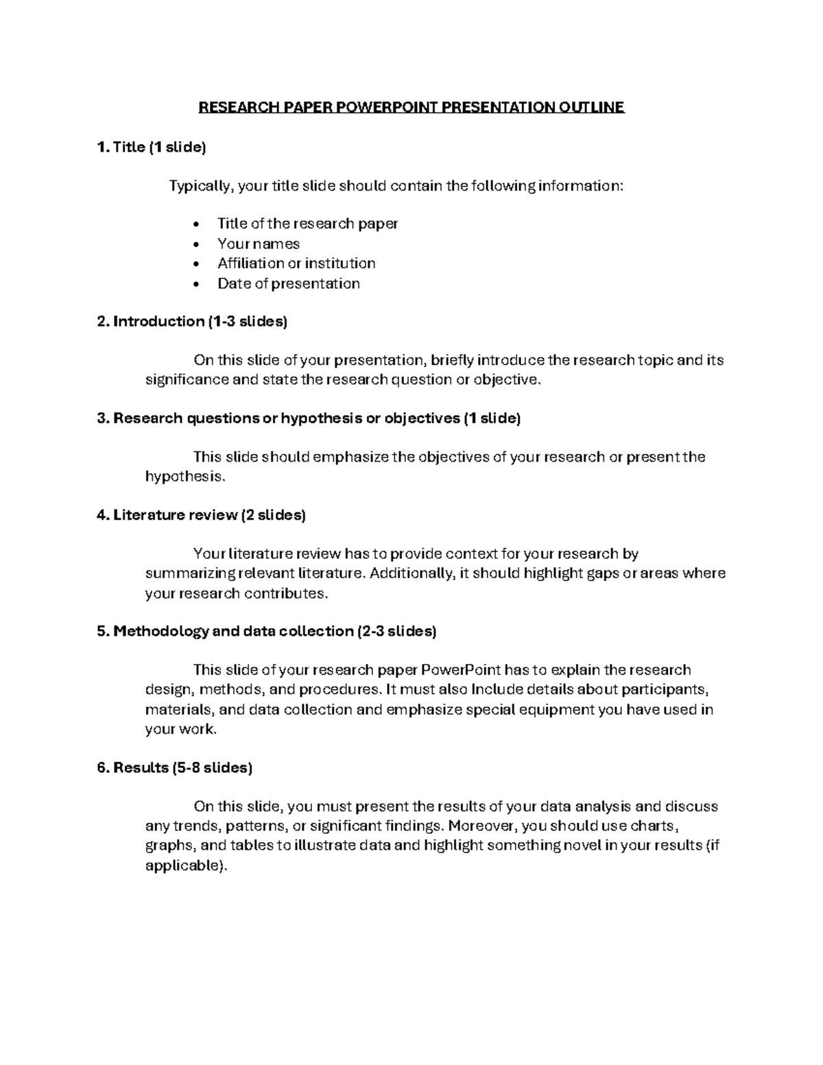Research- Paper- Powerpoint- Presentation- Outline - RESEARCH PAPER ...
