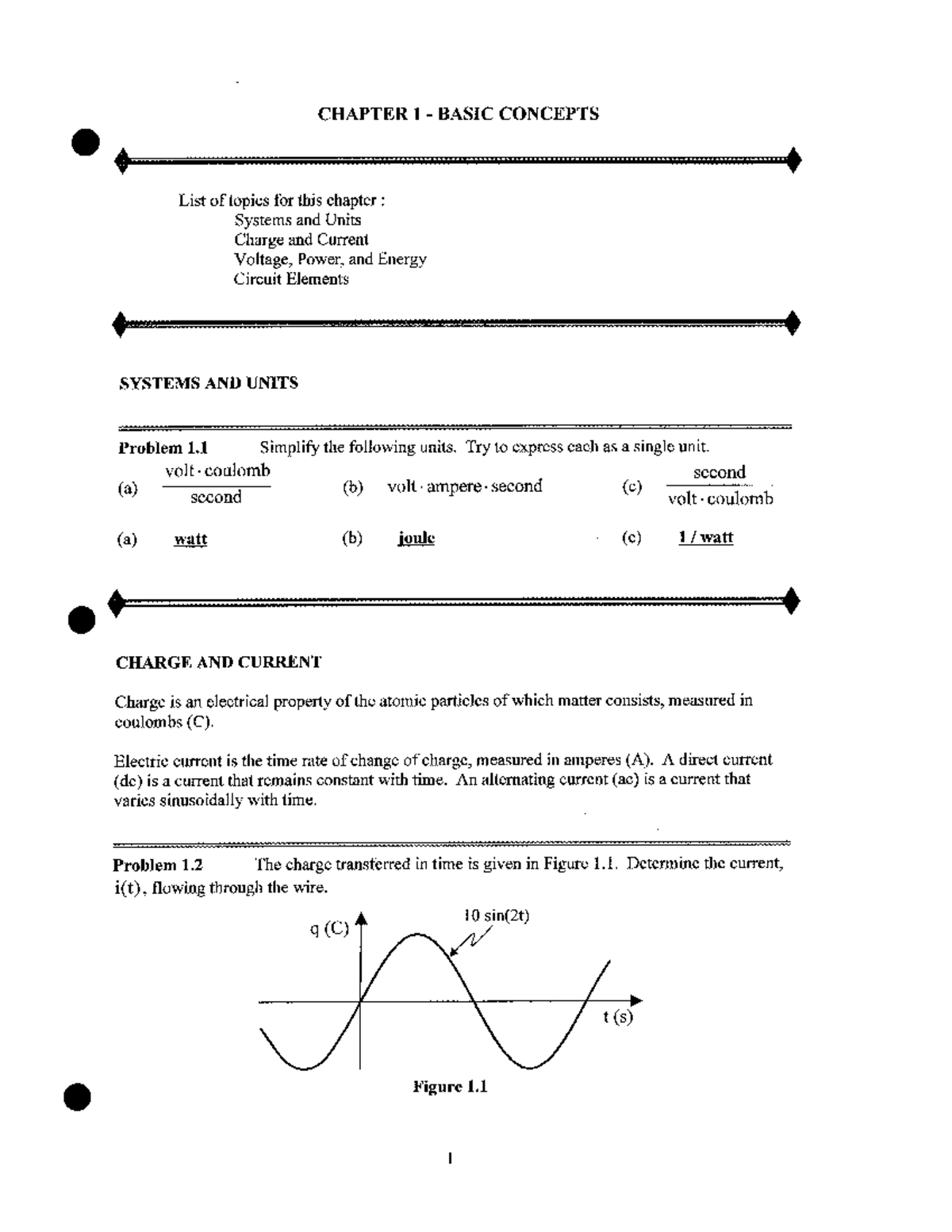Chapter 1 Basic Concepts - ECE 101 - Studocu
