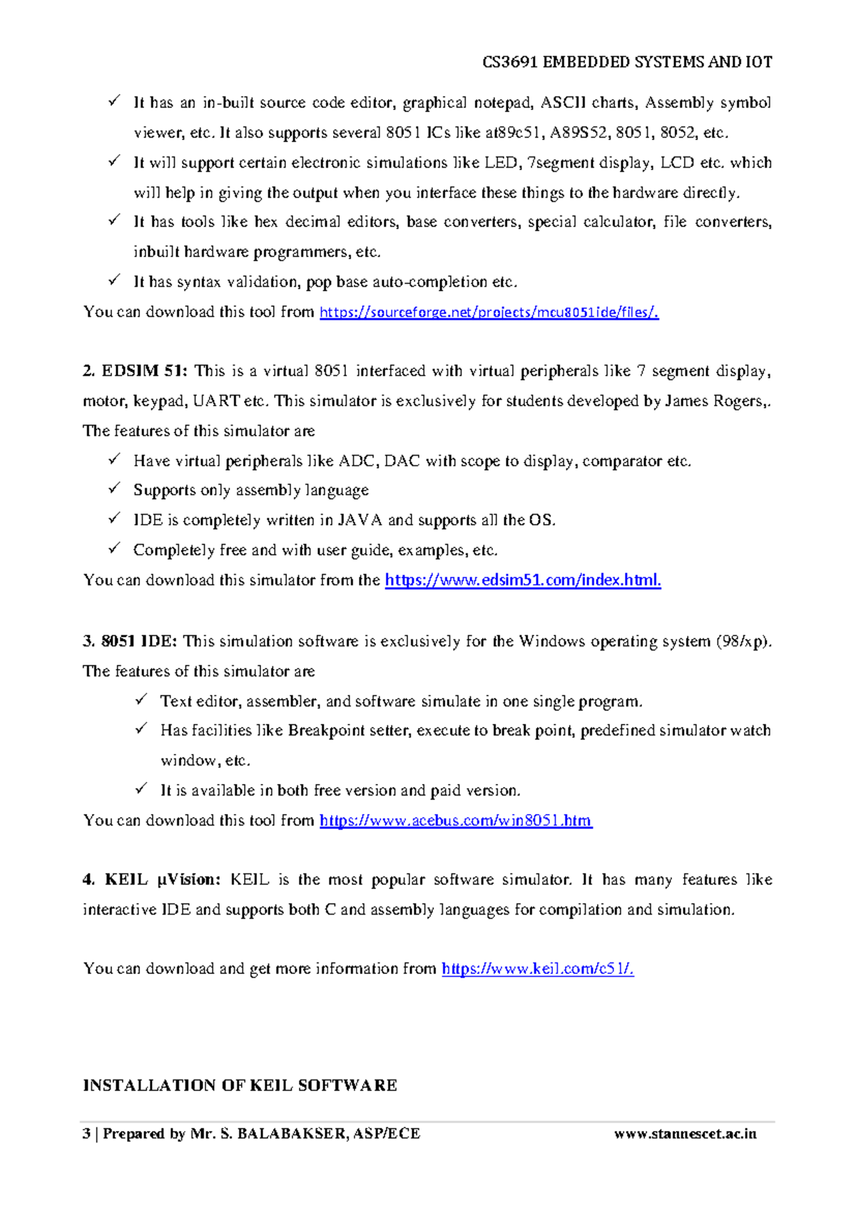 CS3691- Embedded Systems AND IOT -1086477228-CS3691- Embedded System & Io T Lab Manual-10-15 ...