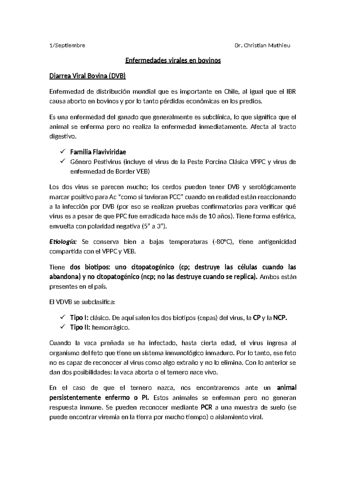 9 enfermedades virales bovinos - 1/Septiembre Dr. Christian Mathieu ...