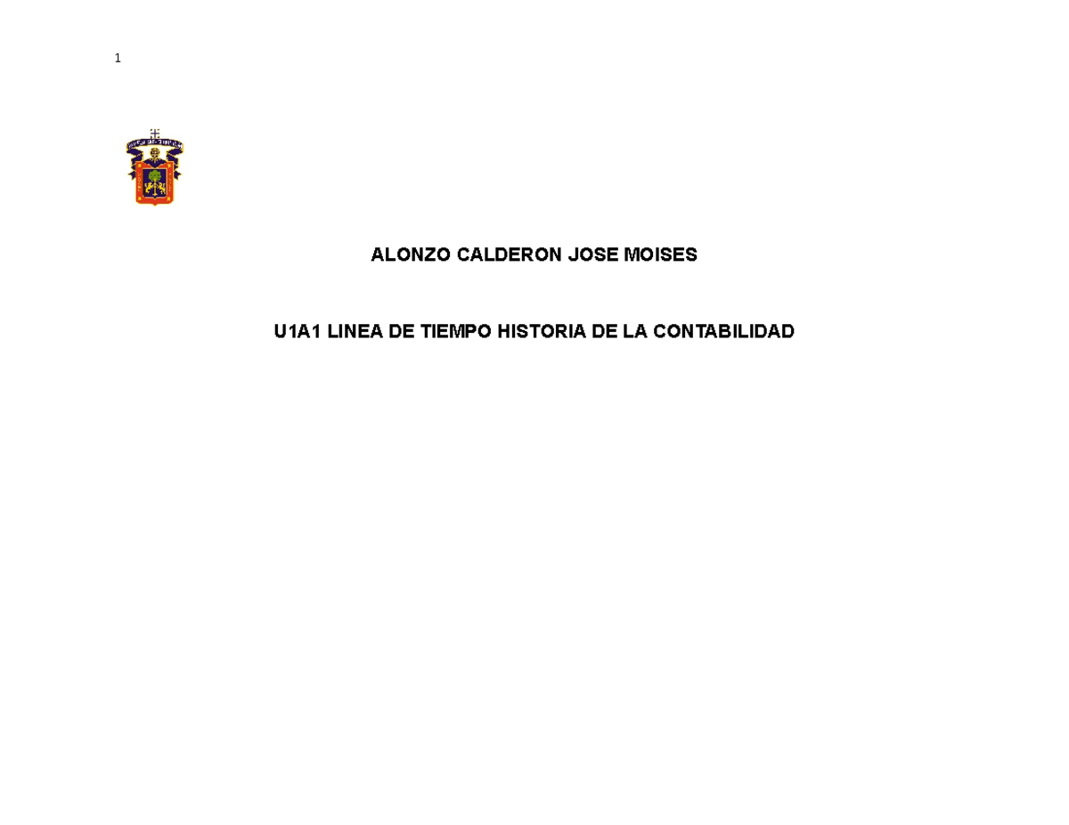 U1A1 Alonzo Calderon Jose Moises - ALONZO CALDERON JOSE MOISES U1A1 ...