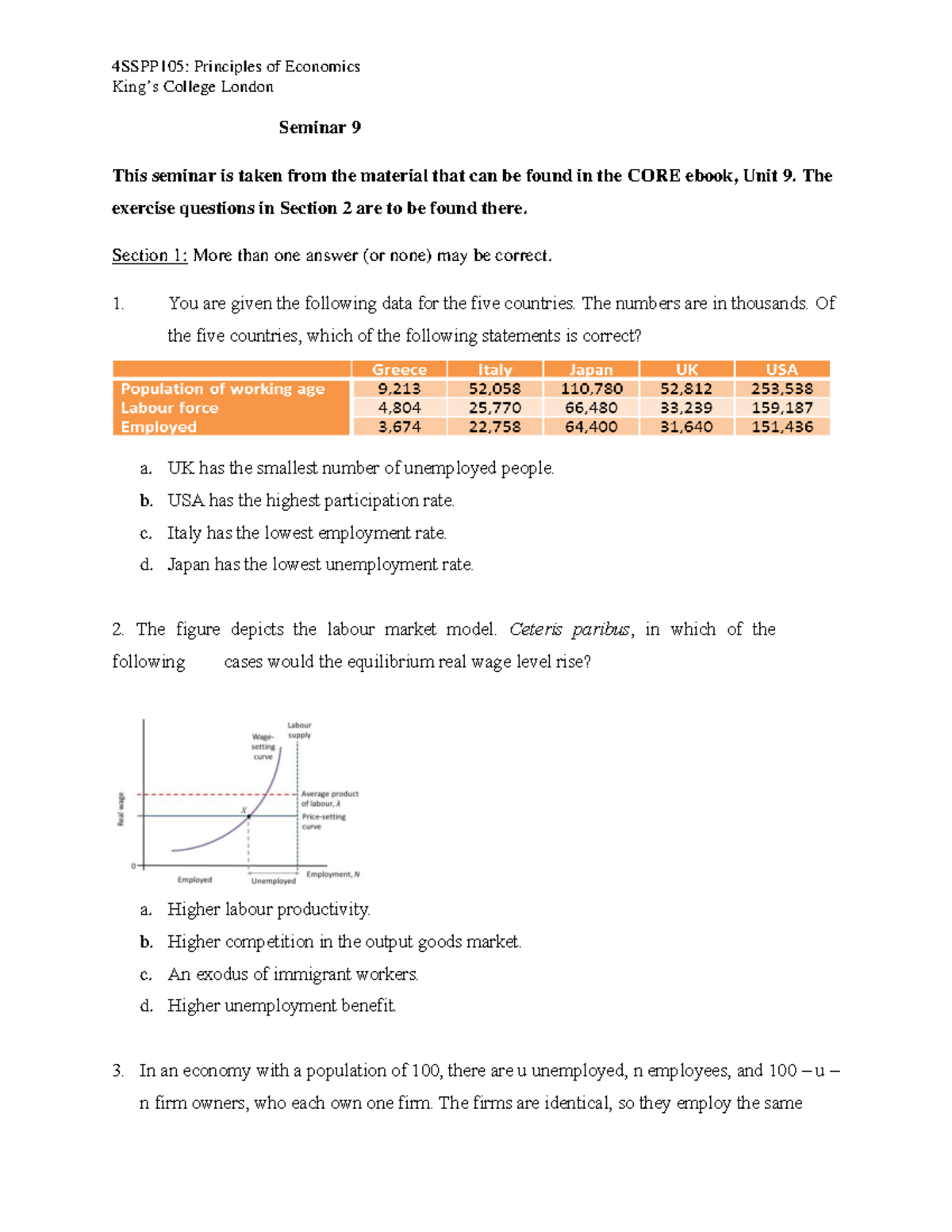 Seminar 9 - King9s College London Seminar 9 (Thursday & Friday, December 5 & 6) This seminar ...