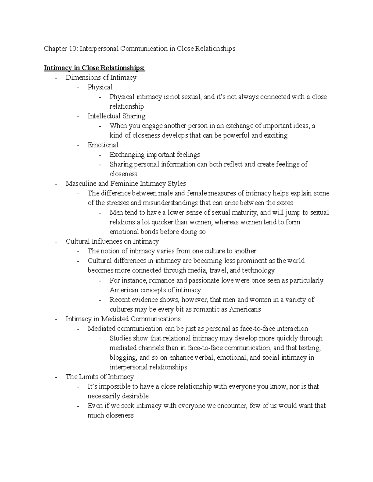 Chapter 10 Interpersonal Communication in Close Relationships - Chapter ...