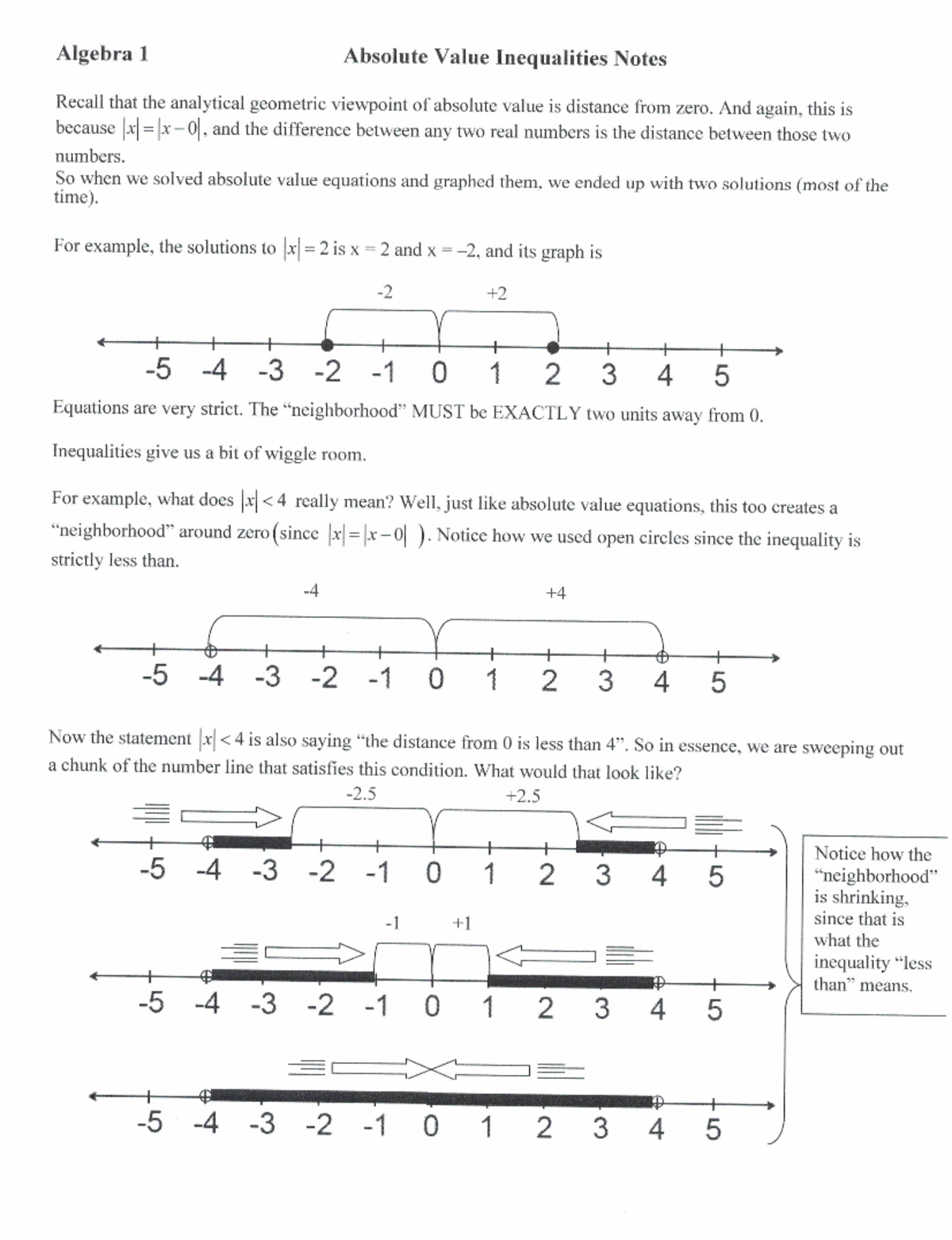 10-24-16. Solving Absolute Value Inequalities notes Completed - Studocu