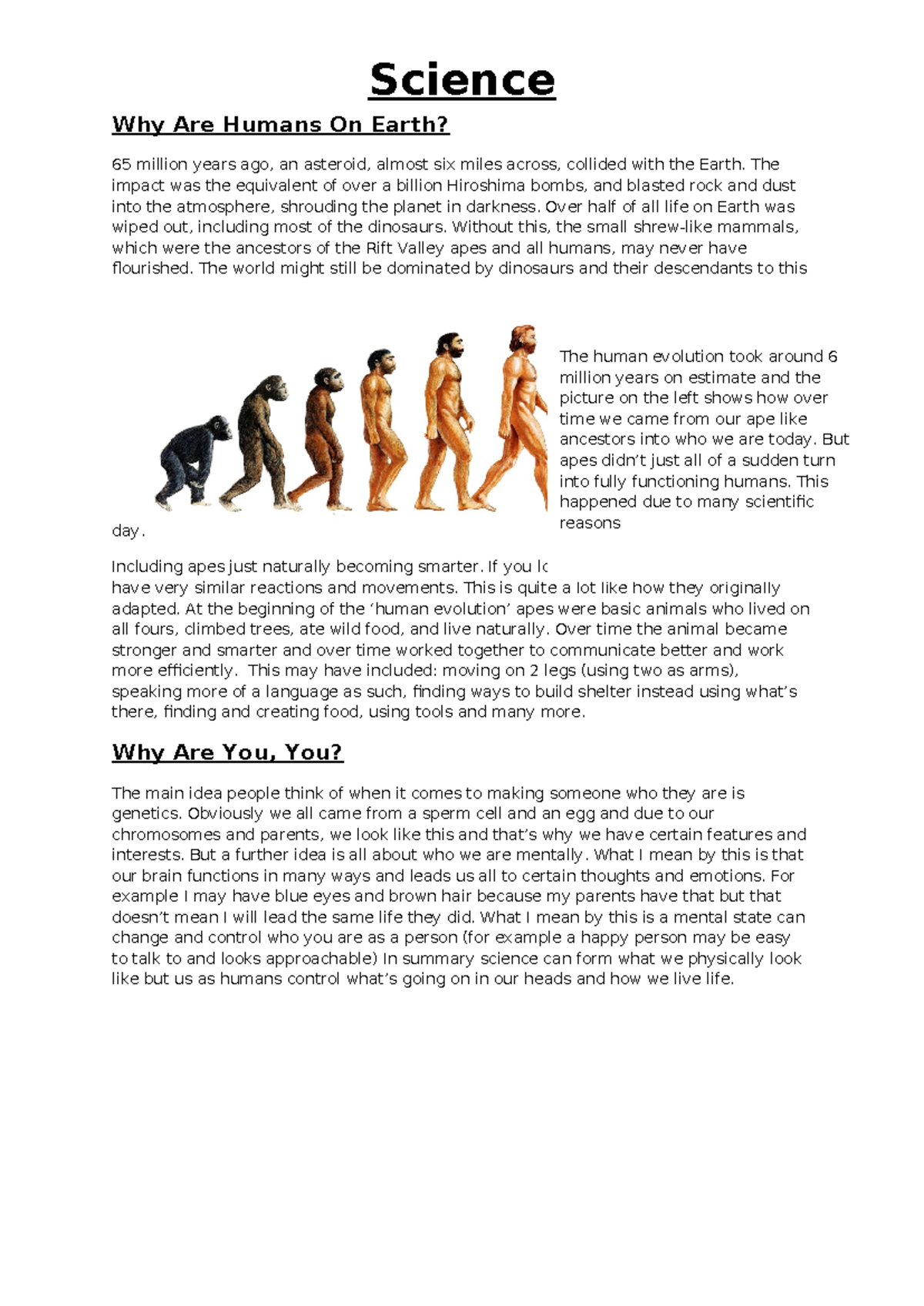 Why Are Humans On Earth - description of descriptuob - Science Why Are ...