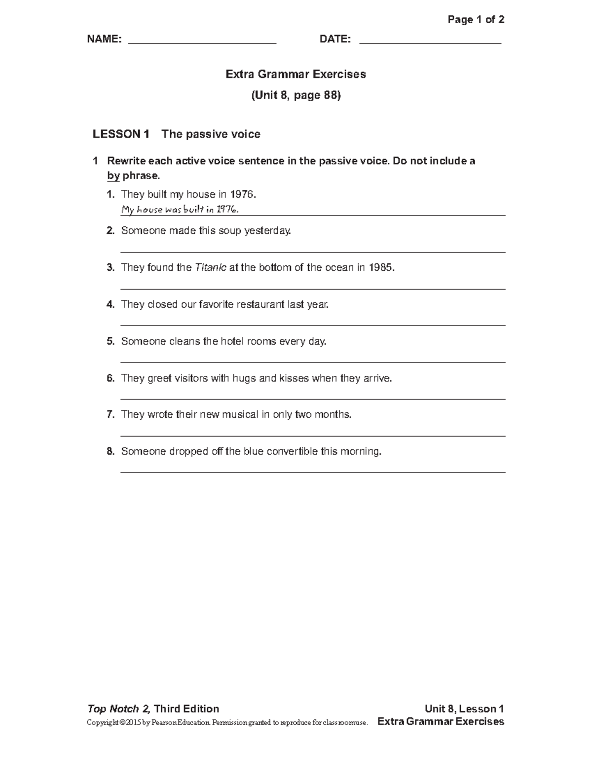 Unit 08 Extra Grammar Exercises - NAME: _________________________ DATE ...