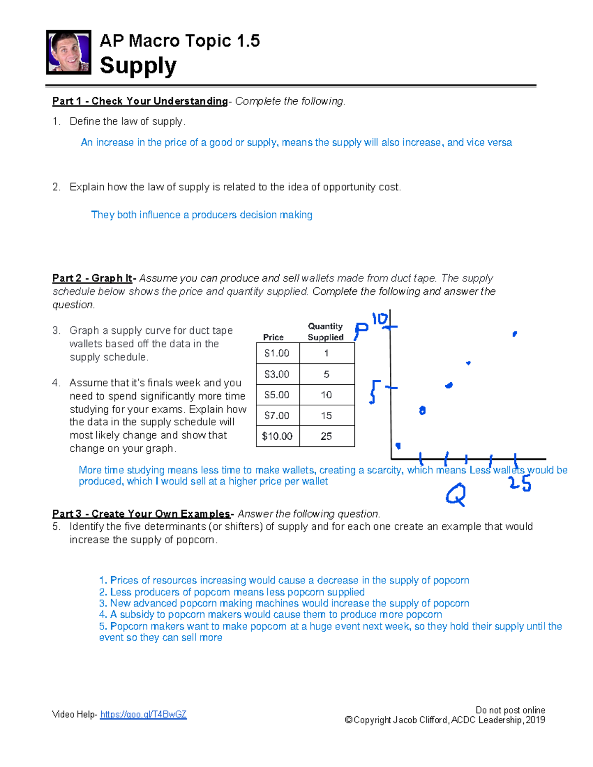 Macro Topic 1 - Notes - AP Macro Topic 1. Supply Part 1 - Check Your ...