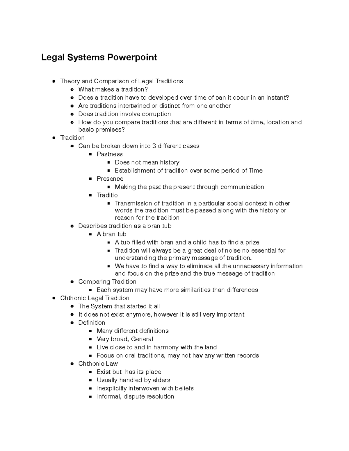 Legals Systems Notes PDF - Legal Systems Powerpoint Theory and ...