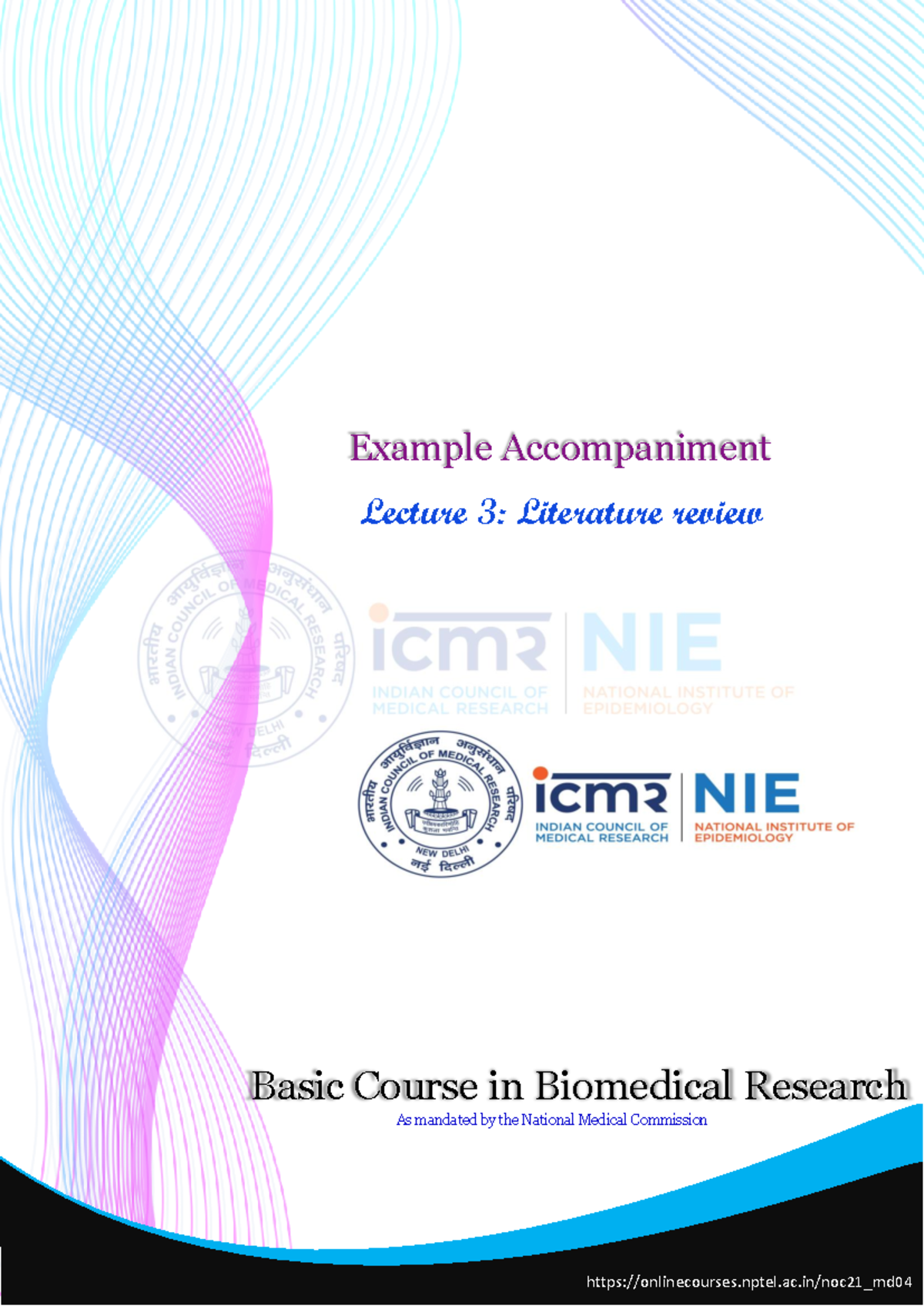 3.Literature review - Basic Course in Biomedical Research As mandated ...