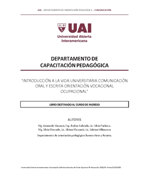 TPI Primera parte - Apuntes - CURSO DE INGRESO A LA UAI Comunicación ...