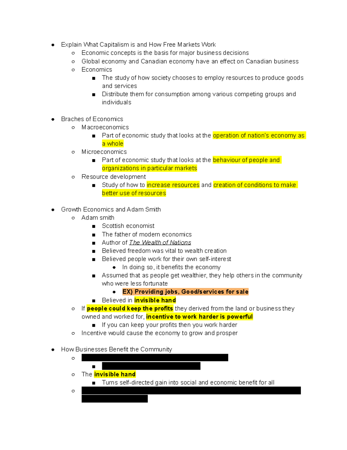 Week 1 Slides - Slide Notes - Explain What Capitalism is and How Free ...