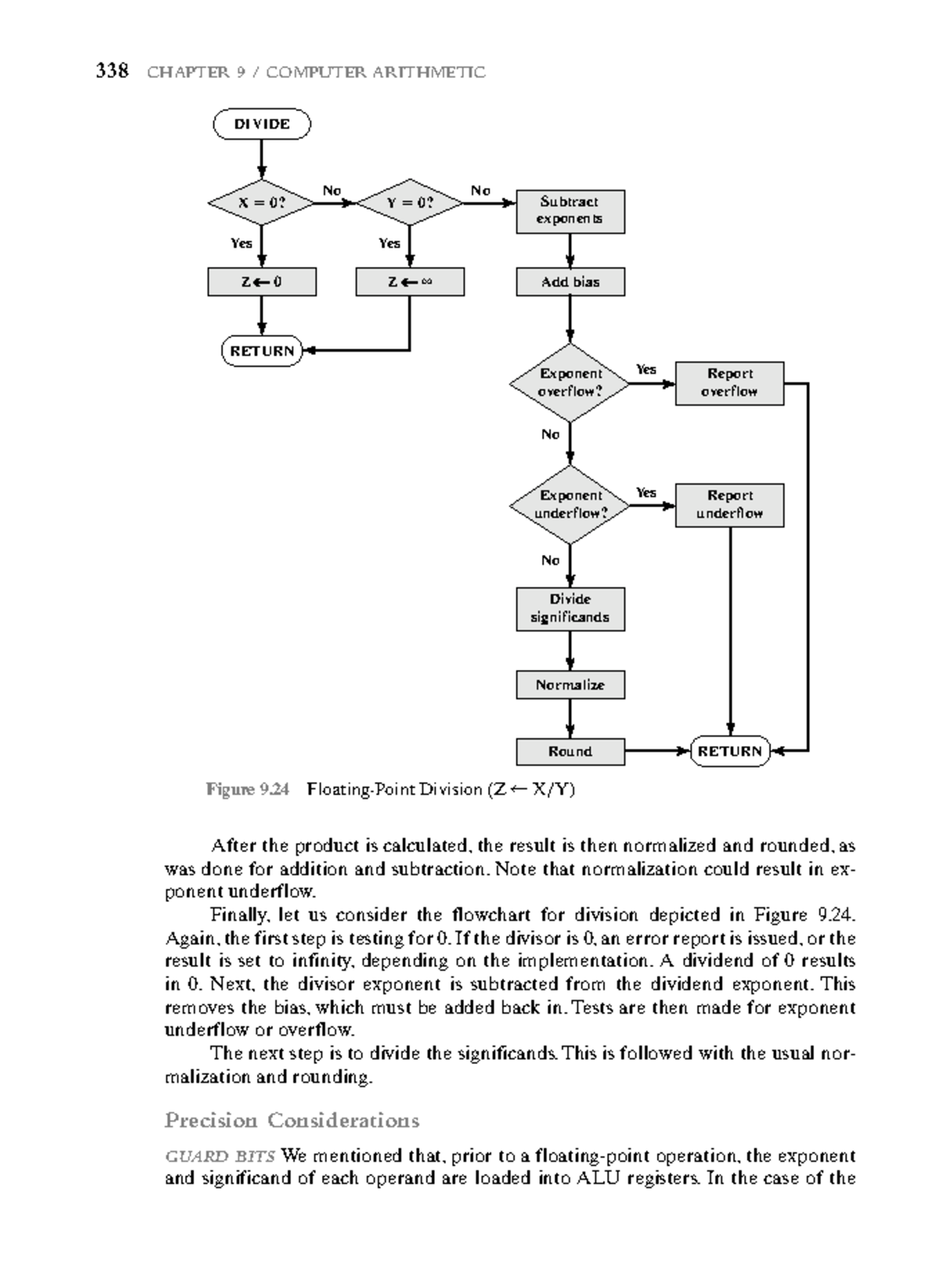 Organization AND Architecture-23 - 338 CHAPTER 9 / COMPUTER ARITHMETIC After the product is ...