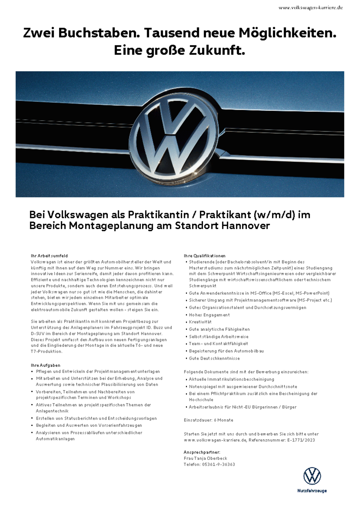 Vw Praktikum Schler