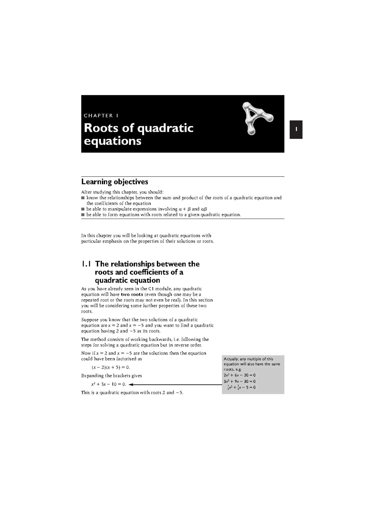2 SPM 2104 Properties of Quadratic equations roots - 1 In this chapter ...