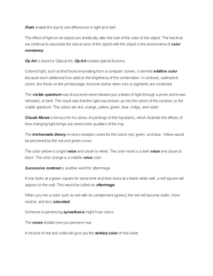 Color Theory- Color in Context - COLOR THEORY- Color in Context o How ...