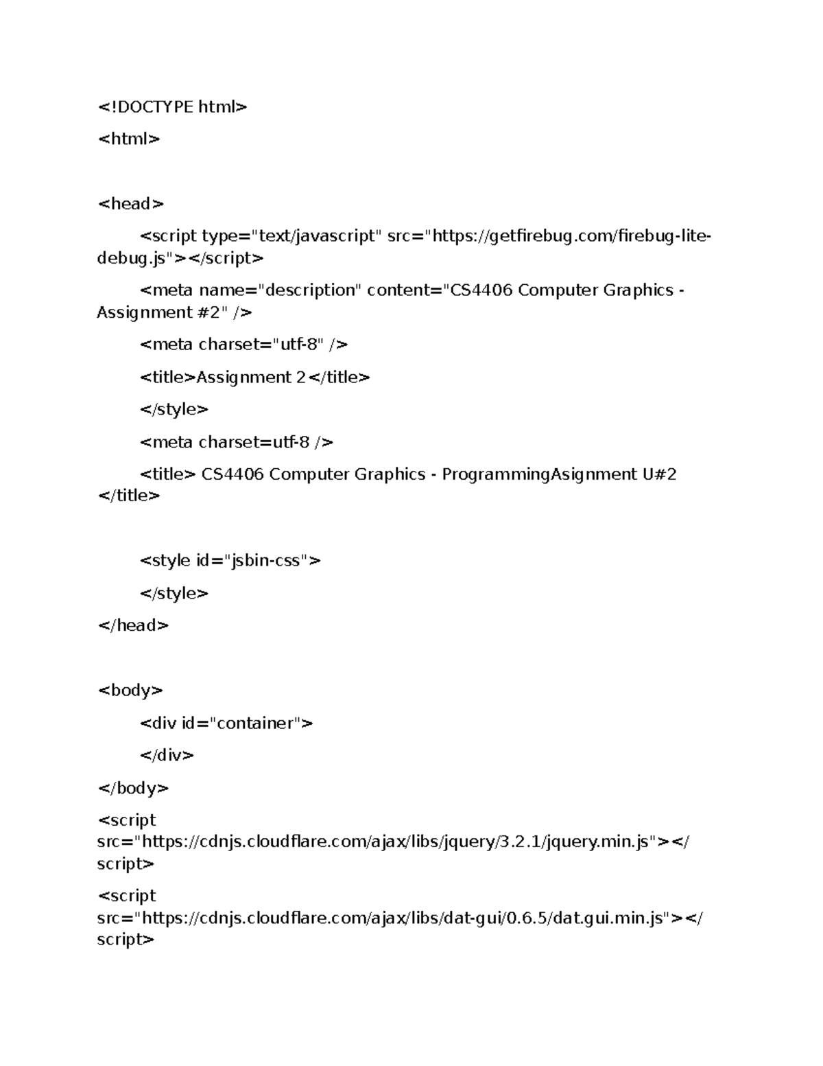 Assignment unit 2 - none