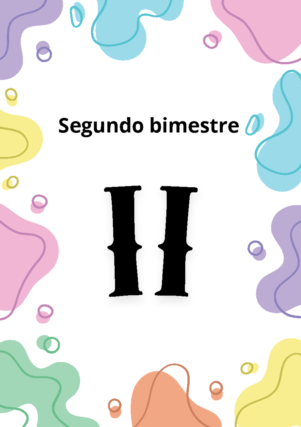 Documento A4 formas curvas Hoja de papel multicolor - Educación ...