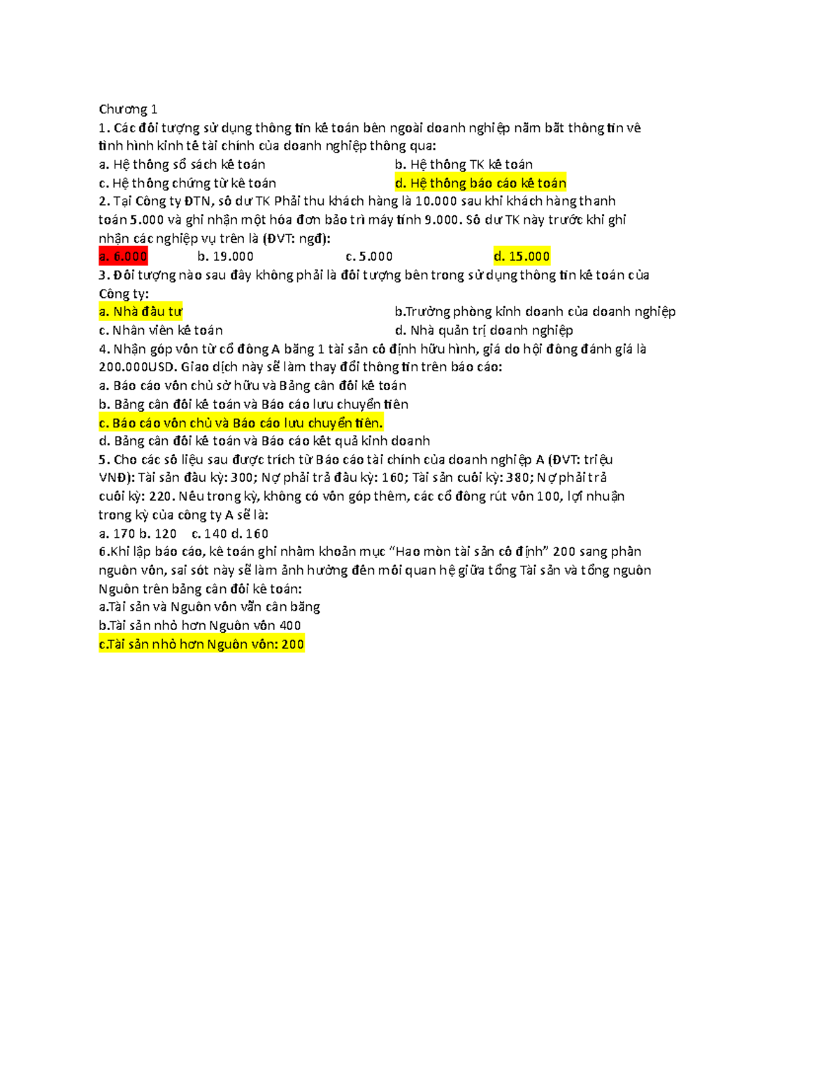 Chương 1 môn nguyên lý kế toán - Ch ng 1ươ Các đốối t ng s d ng thống tn kếố toán bến ngoài ...