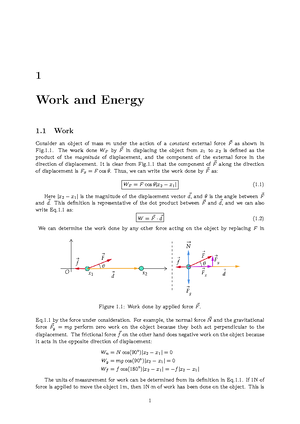 2.Review of Work, Kinetic Energy and Potential Energy - 2. Review of ...
