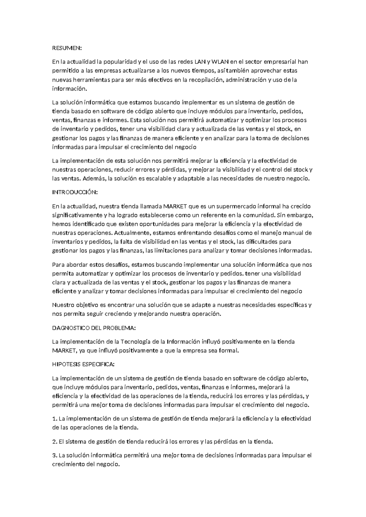 Resumen - info - RESUMEN: En la actualidad la popularidad y el uso de las redes LAN y WLAN en el ...