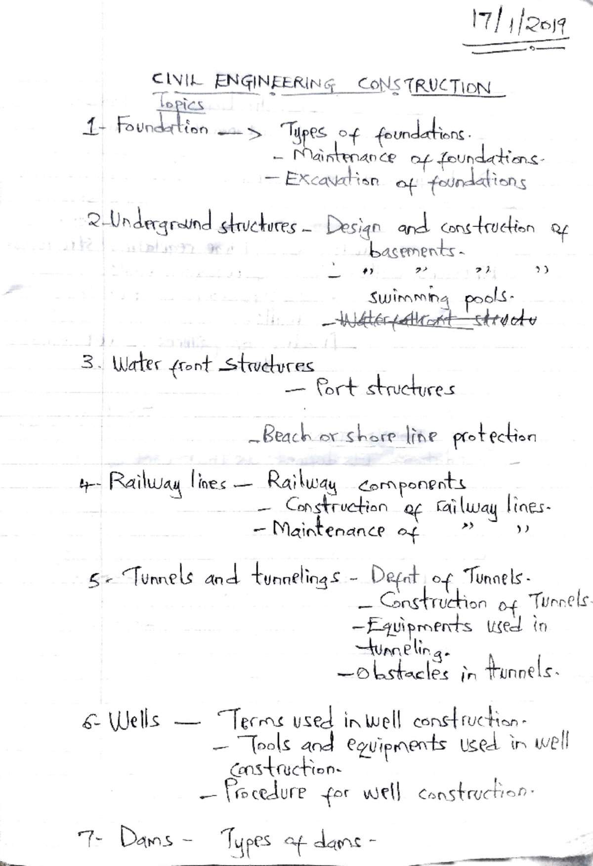 Civil Engineering Construction - Studocu