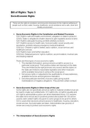 Limitations of rights - Limitations of rights Rights in the bill of ...
