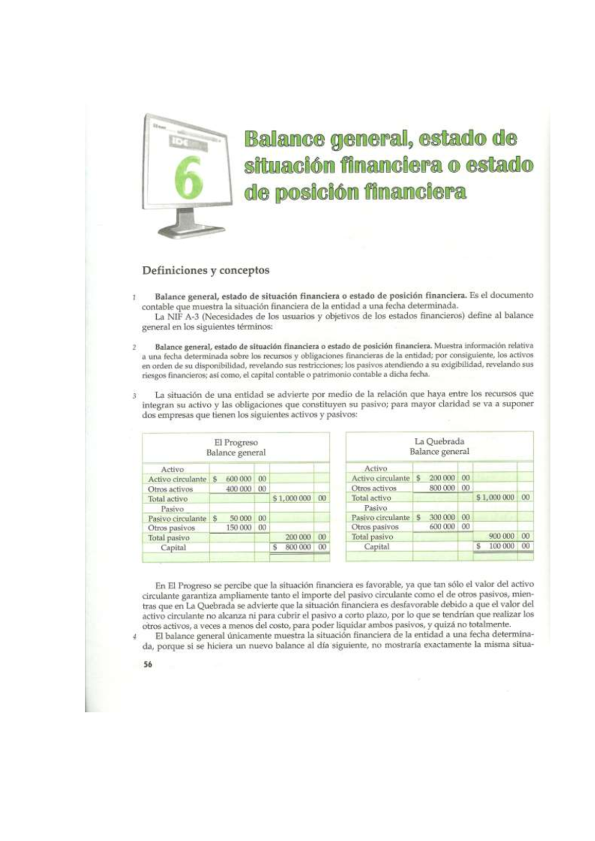 Balance general estado de situacion financiera - Es el documento contable que muestra la ...