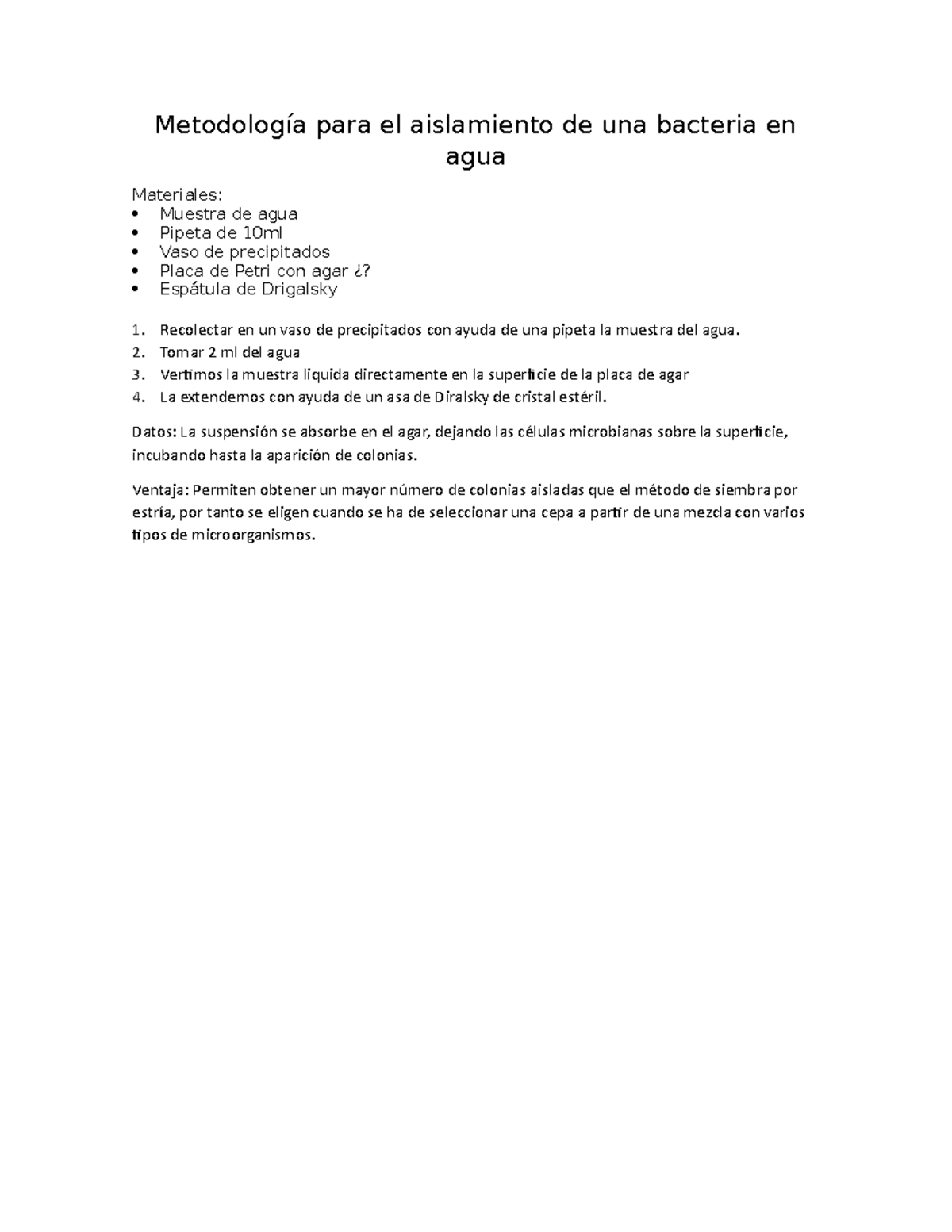 Aislamiento para agua encharcada - Metodología para el aislamiento de ...