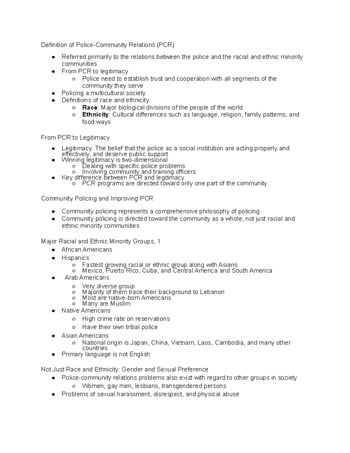 Chapter 12 Legitimacy & Police-Community Relations - Definition of ...