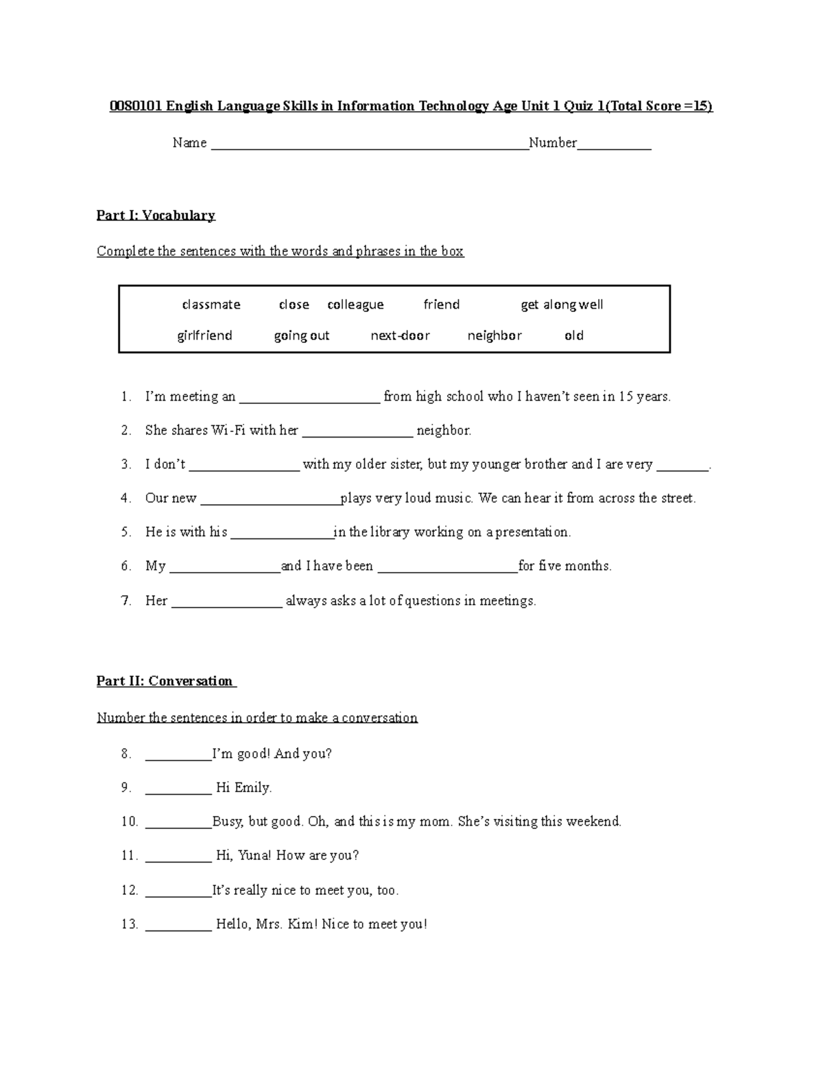 00801 01 Unit 1 Quiz 1 - This tutorial questions help students to ...