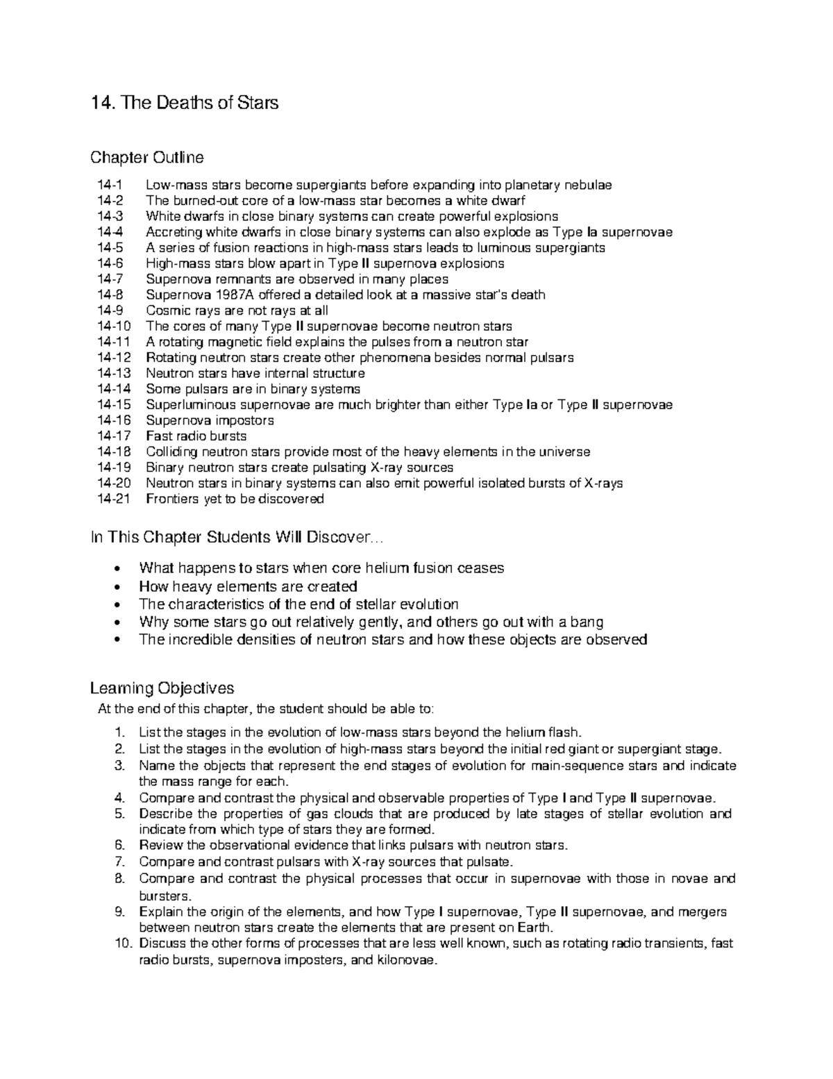 Chapter 14 - Notes created by teacher Professor Jason gilchrist - 14 ...